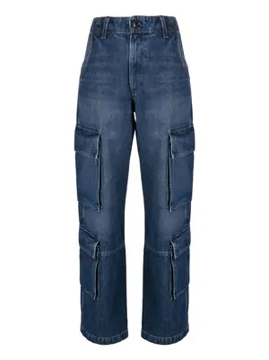 Citizens Of Humanity Delena High-waisted Cargo Jeans - Blue