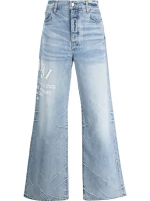Amiri Arts District Wide-leg Jeans - Blue