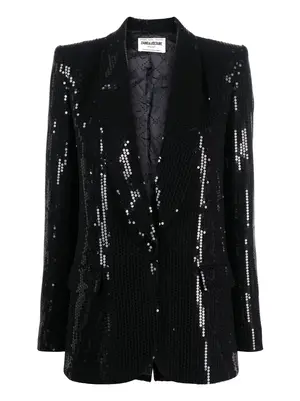 Zadig&Voltaire Vive Sequinned Blazer - Black