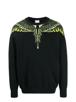 COUNTY OF MILAN Icon Wings Jumper - Black