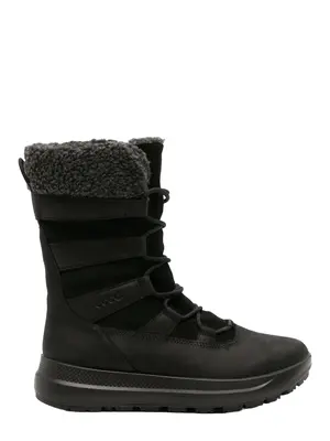 Ecco Solice Insulated Leather Boots - Black