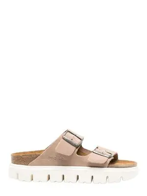 BIRKENSTOCK Arizona Chunky Buckle Slides - Neutrals
