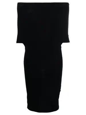 Wardrobe.NYC Off-shoulder Bodycon Mini Dress - Black