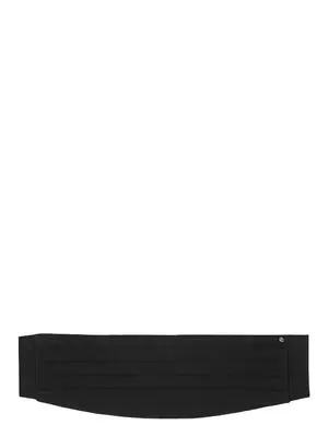 Gucci Silk Cummerbund With Double G Detail - Black
