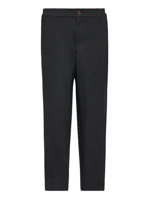 Comme Des Garçons Mid-rise Cropped Pants - Black