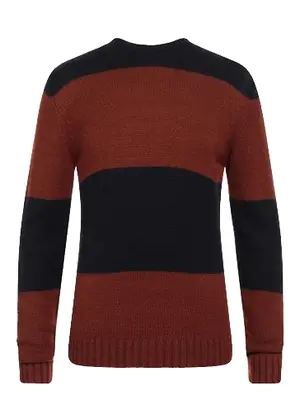 SEINSE Sseinse Striped Knit Sweater - Brown
