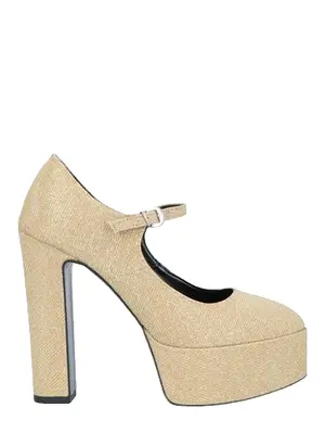 NILA & NILA Mary Jane Pumps - Gold