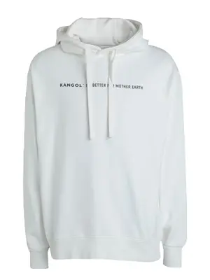 KANGOL Organic Cotton French Terry Hoodie - Off White