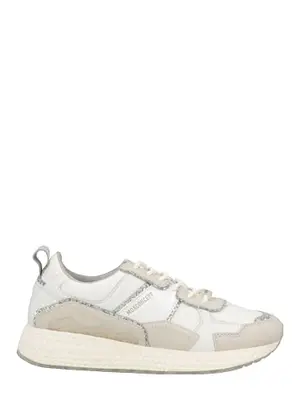 MOACONCEPT Leather And Textile Sneakers - White