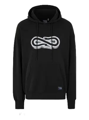 PROPAGANDA X YOOX Logo Hoodie - Black