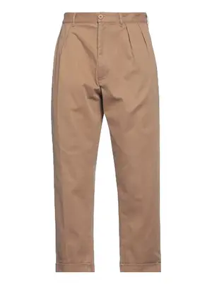 MR73 Mr*73 Man Pants Camel Size 34 Cotton, Elastane Beige