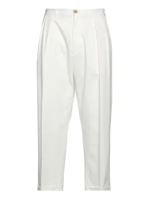 MR73 Mr*73 Man Pants Camel Size 34 Cotton, Elastane White