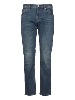 Armani Exchange Straight-leg Jeans With Appliqués - Blue