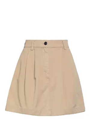 DEPARTMENT 5 DEPARTMENT 5 Mini Flared Cotton Skirt Beige
