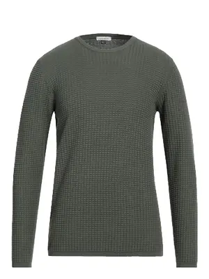 PAOLO PECORA Knitted Cotton Sweater - Green