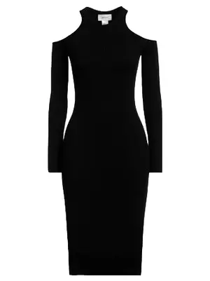 VICOLO Midi Bodycon Dress Black