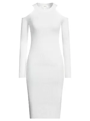 VICOLO Midi Bodycon Dress - White