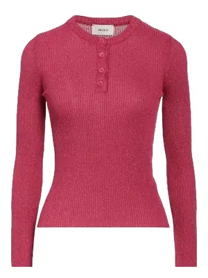 VICOLO VICOLO Knitted Lame Sweater Pink