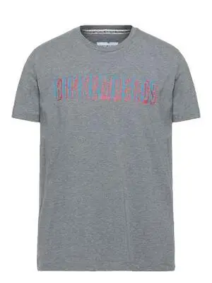 BIKKEMBERGS T-shirt Size Cotton, Elastane - Grey