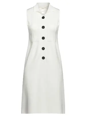 VICOLO VICOLO Mini Trapeze Dress White