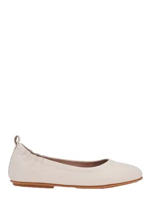 Fitflop Ballet Flats In Leather - Beige