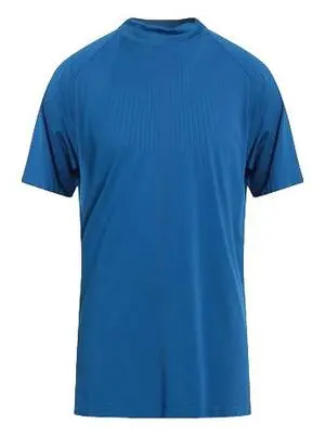 Nike Man T-shirt Azure Size Xl Polyester, Nylon, Elastane Blue