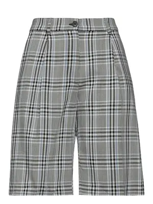8PM Glen Plaid Bermuda Shorts - Grey