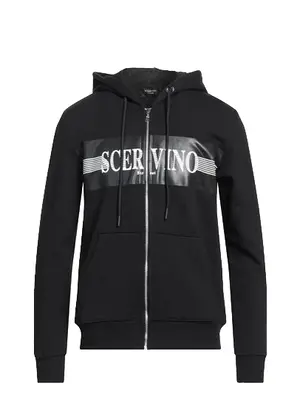 Ermanno Scervino SCERVINO French Terry Zip-Up Hoodie Black