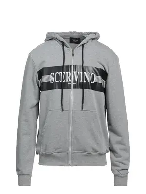 Ermanno Scervino SCERVINO French Terry Zip-Up Hoodie Grey