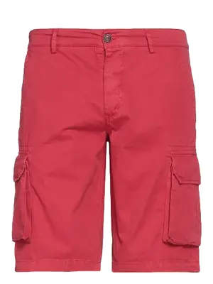 40WEFT 40WEFT Cotton Cargo Shorts Red