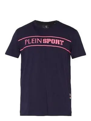 PLEIN SPORT T-shirt Size Cotton, Elastane - Navy