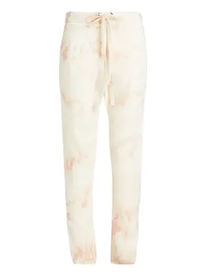 Enza Costa Sweatshirt Fleece Tapered Leg Pants - Pink