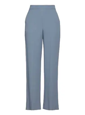 Malìparmi Wide-Leg Pants In Acetate And Viscose Blue