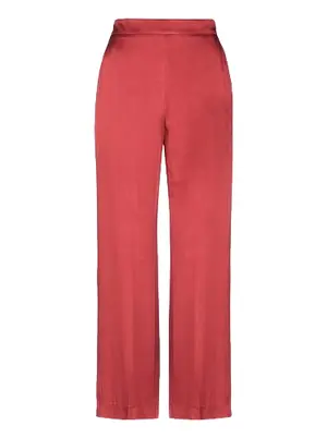 Malìparmi Wide-leg Pants In Acetate And Viscose - Red