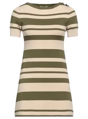 VICOLO Mini Trapeze Dress - Green