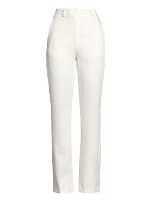 VICOLO Crepe Bootcut Pants White