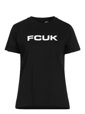 French Connection Cotton Logo T-Shirt Black