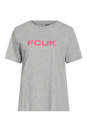 French Connection Cotton Logo T-Shirt Light Grey