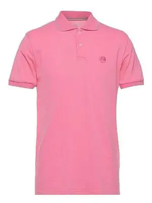 PEOPLE OF SHIBUYA Polo Shirt Size Cotton, Elastane - Pink