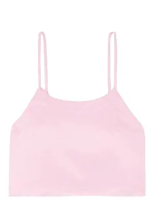 Bondi Born Woven Crop Top - Pink