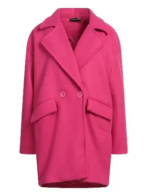 VANESSA SCOTT Double-breasted Coat - Pink