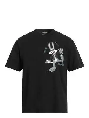 DOMREBEL Man T-shirt Black Size S Cotton Black