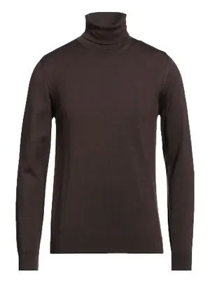 Alpha Studio Turtleneck Merino Wool Brown