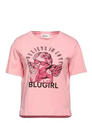 BLUGIRL Printed Cotton T-shirt - Pink