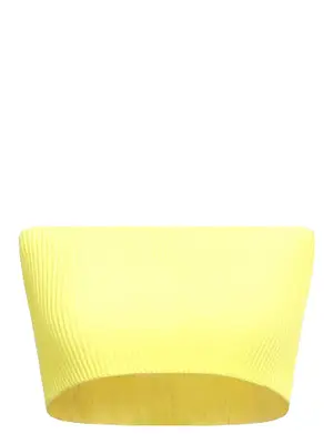 VICOLO Knitted Tube Top Yellow
