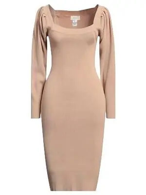 VICOLO Midi Dress - Beige