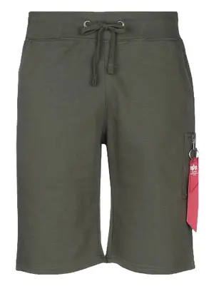 Alpha Industries French Terry Bermuda Shorts - Green
