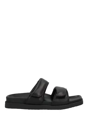 DOUCAL'S Leather Sandals - Black