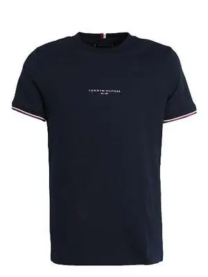 Tommy Hilfiger Man T-shirt Navy Size S Cotton Navy