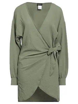 MOEVA Mini Wrap Dress Green